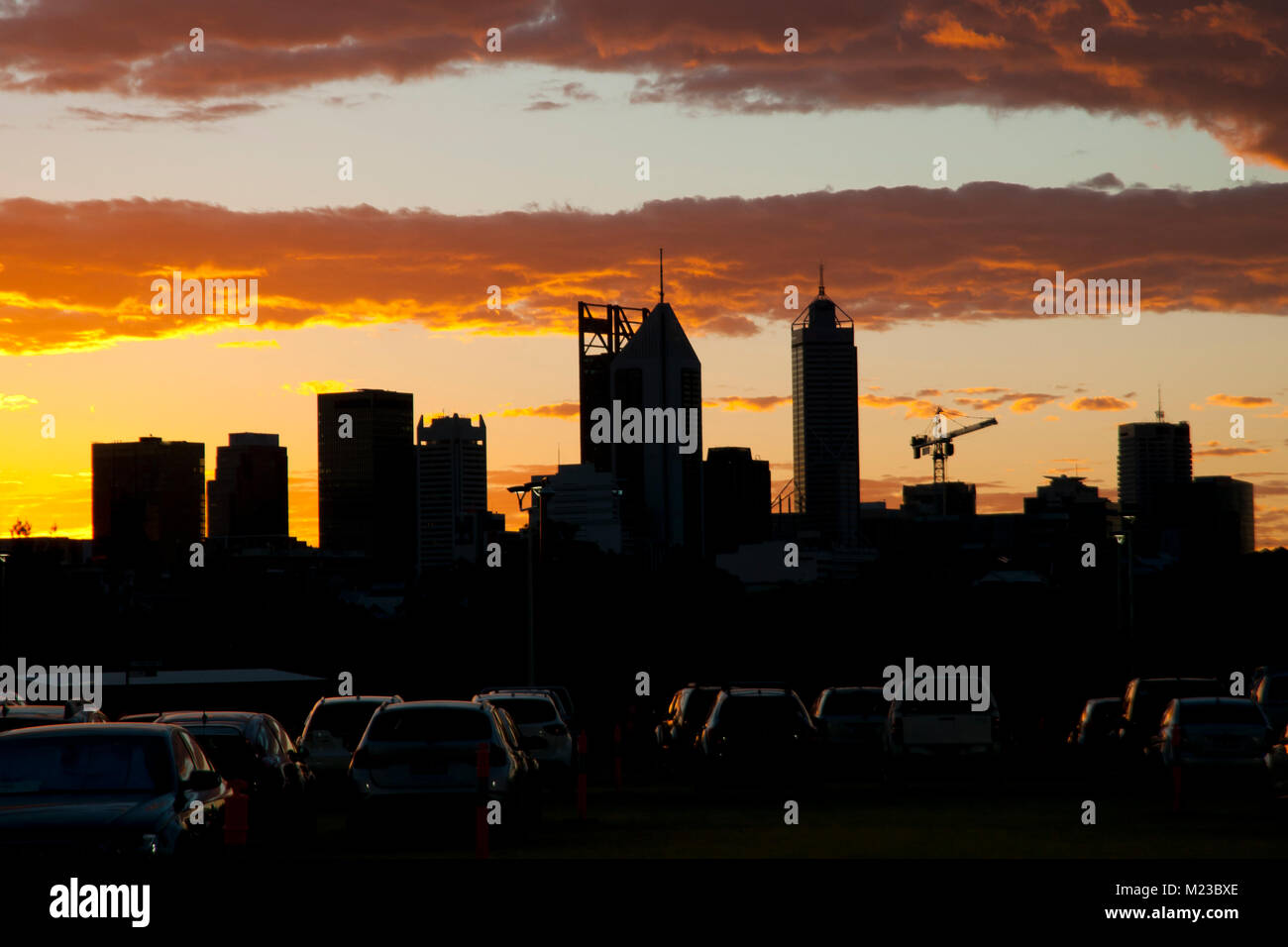 Perth City Skyline - Australia Stock Photo - Alamy