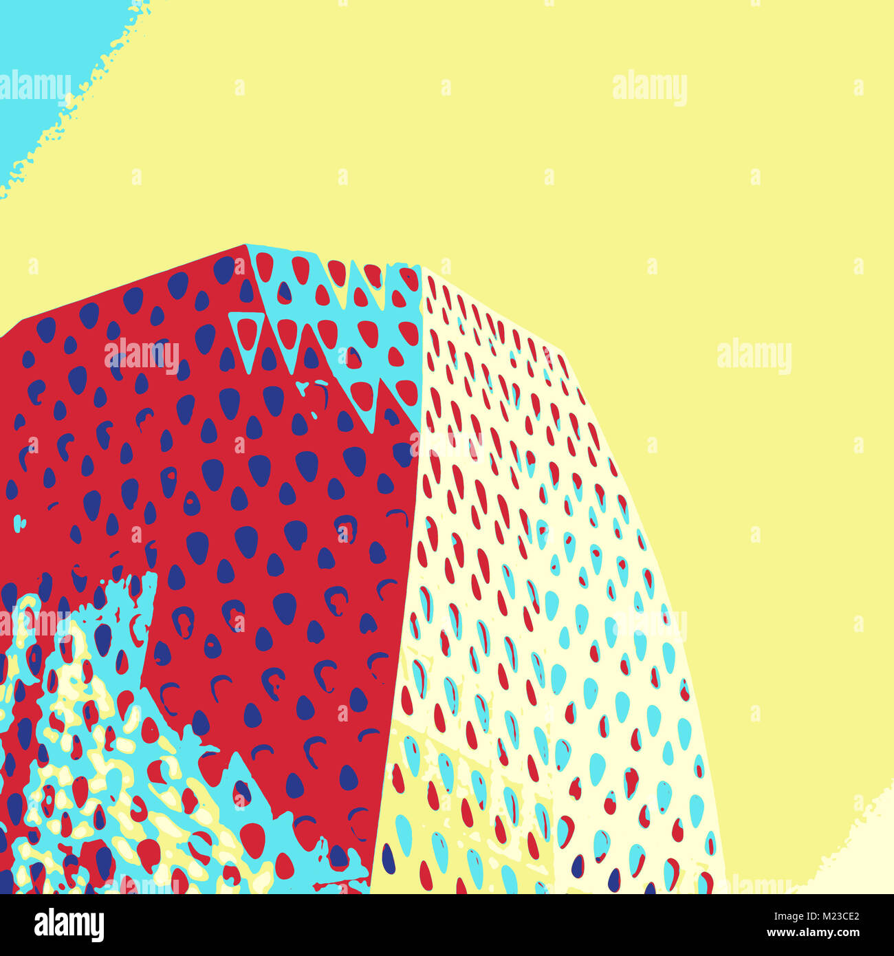 Pop art futuristic building hi-res stock photography and images - Alamy