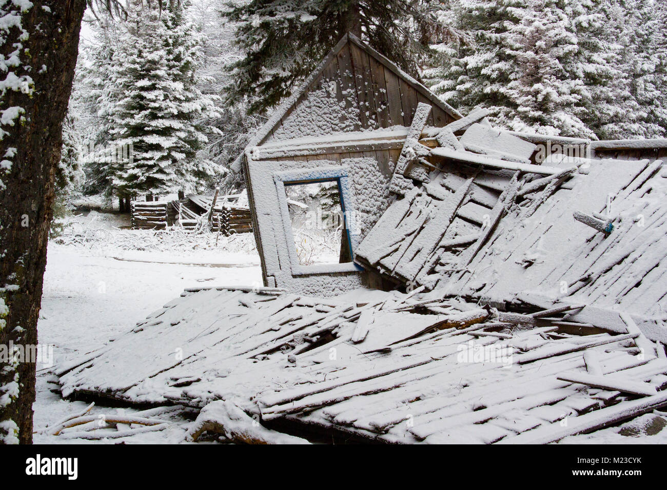 Collapsed cabin hi-res stock photography and images - Alamy