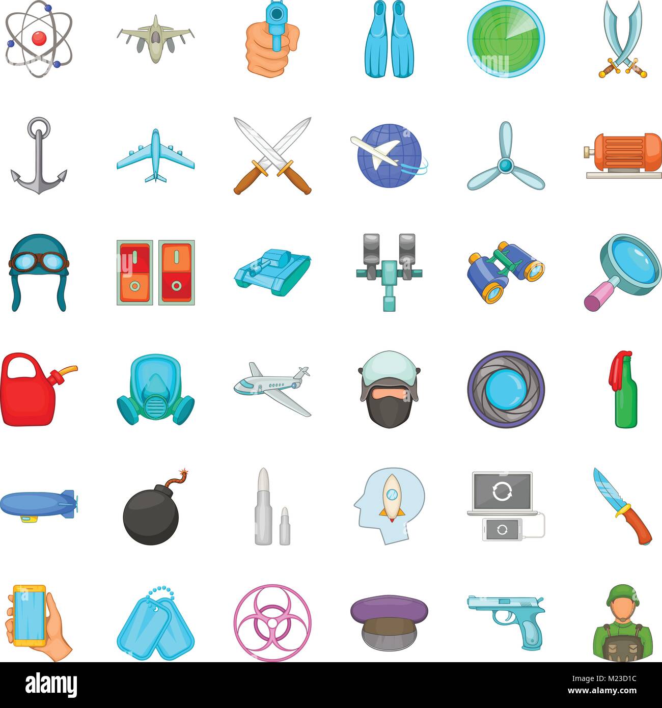 Draft icons set, cartoon style Stock Vector Image & Art - Alamy