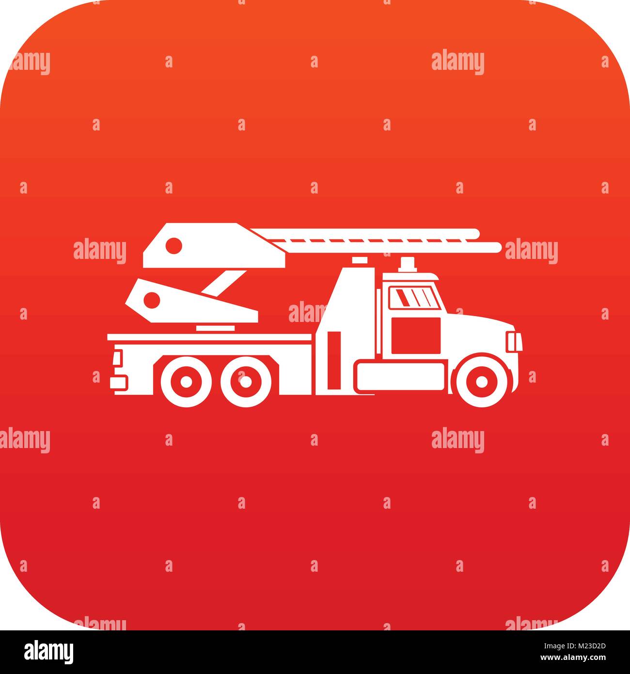 Fire engine icon digital red Stock Vector Image & Art - Alamy