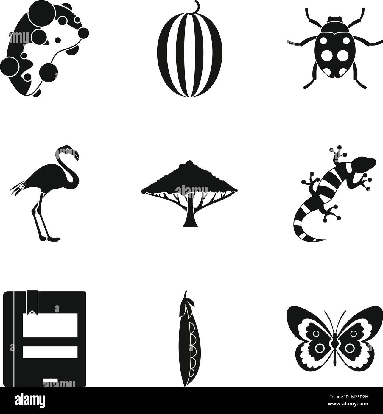 Microbiology icons set, simple style Stock Vector Image & Art - Alamy