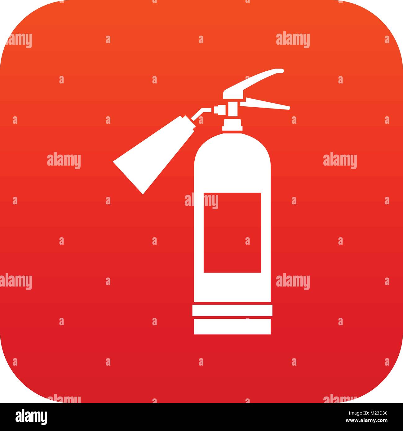 Fire extinguisher icon digital red Stock Vector Image & Art - Alamy