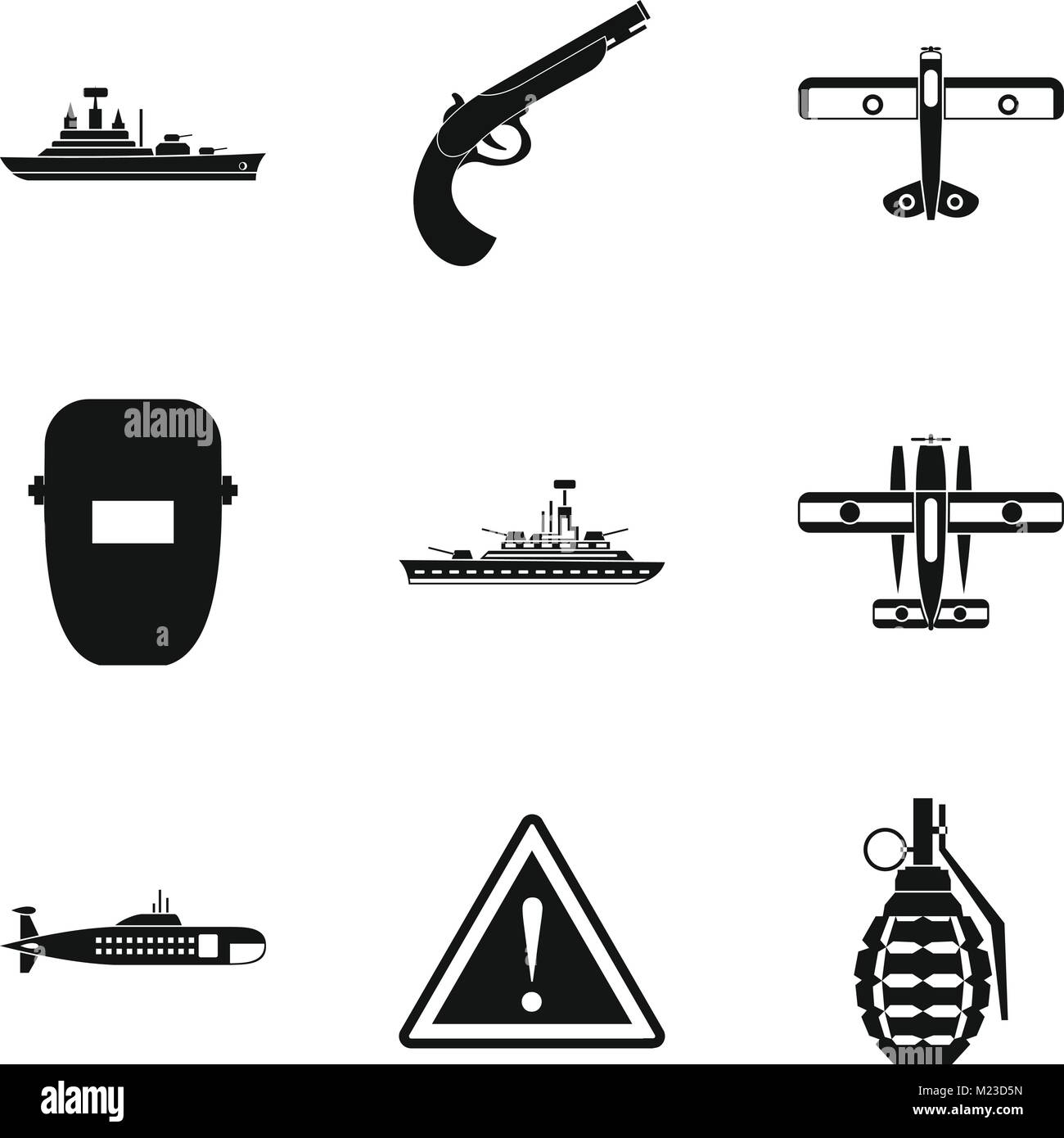 Military resources icons set, simple style Stock Vector Image & Art - Alamy