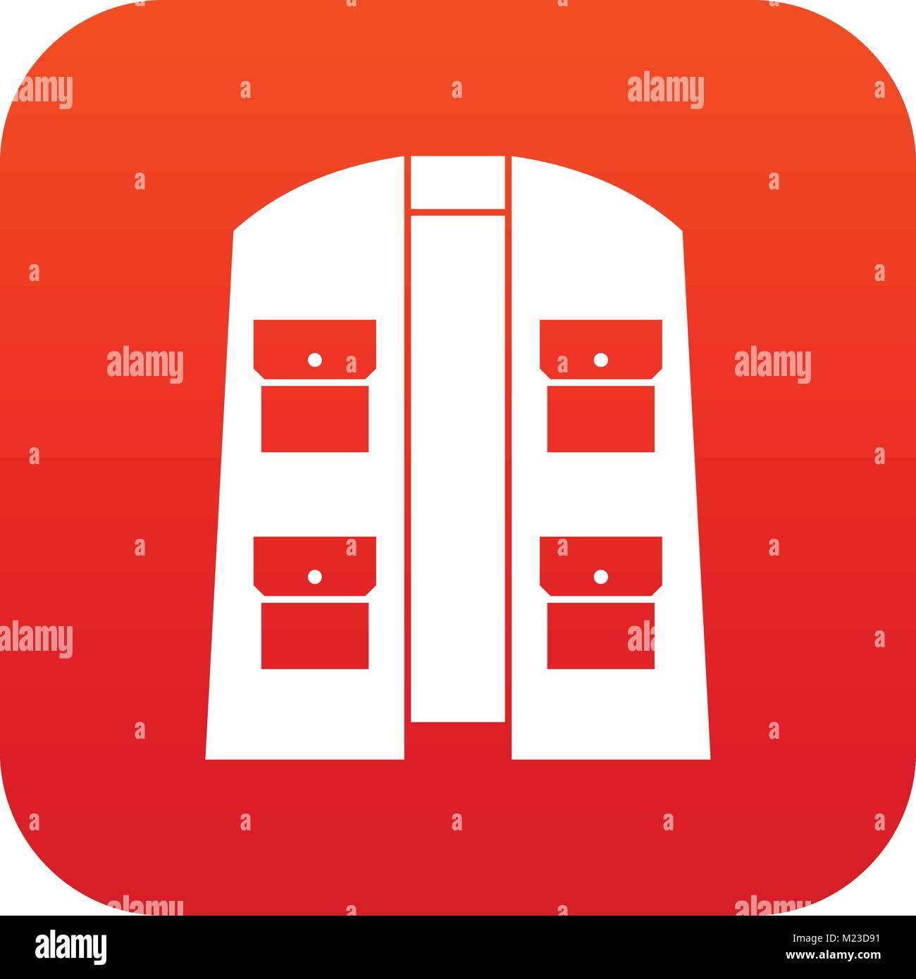 Hunter vest icon digital red Stock Vector Image & Art - Alamy