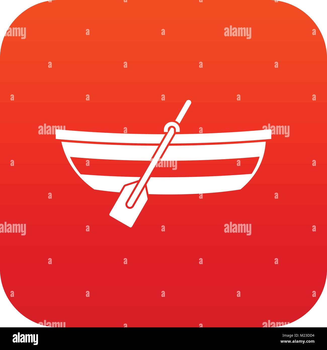 Old wooden canoe paddle red Stock Vector Images - Alamy