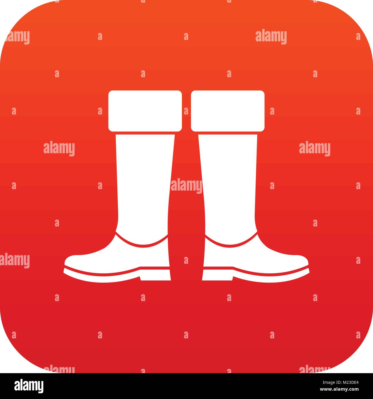 Rubber boots icon digital red Stock Vector Image & Art - Alamy