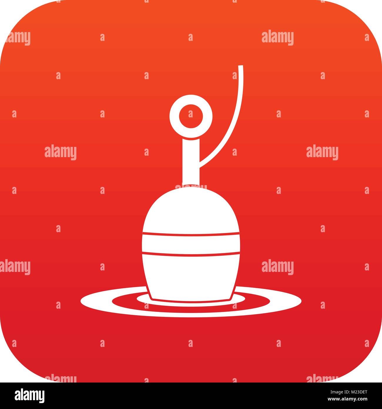 Floating bobber icon digital red Stock Vector Image & Art - Alamy