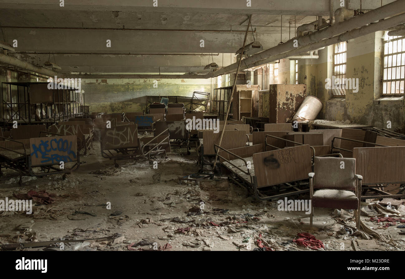 Kings Park Asylum. New York City. US Stock Photo - Alamy