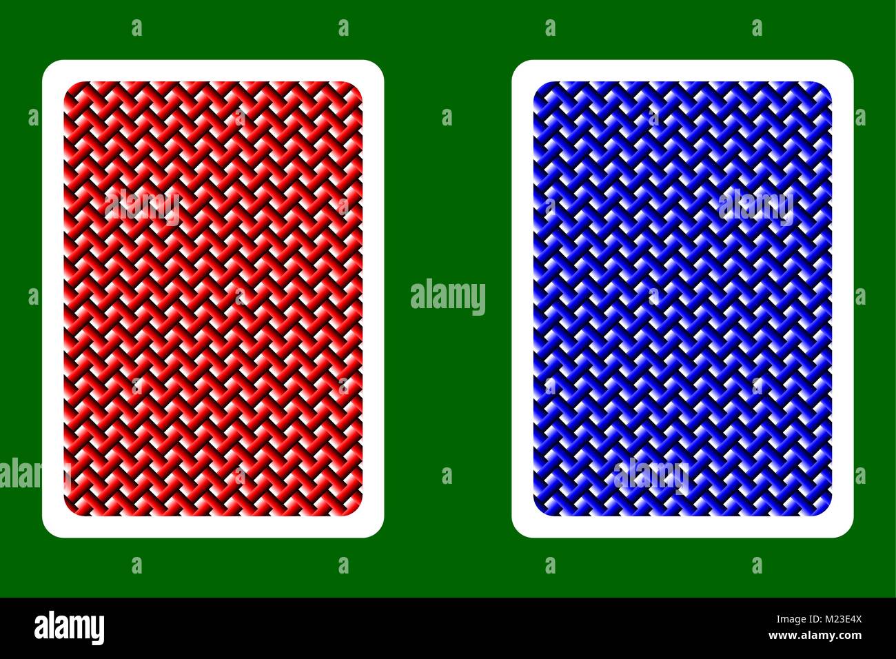 Playing Card Back Designs - grid pattern, vector set Stock Vector Image ...