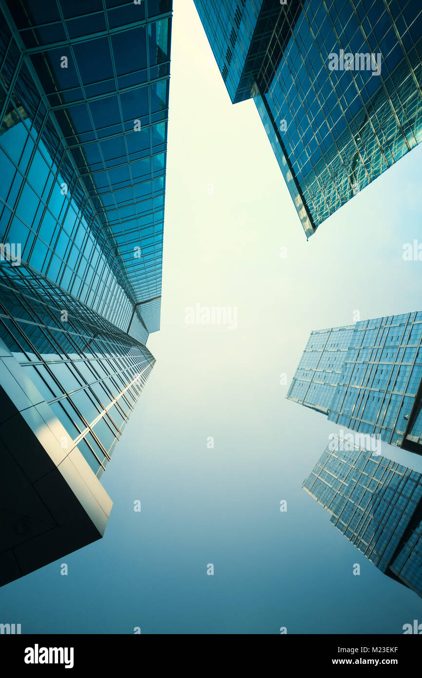 Downtown glass skyscrapers hi-res stock photography and images - Alamy