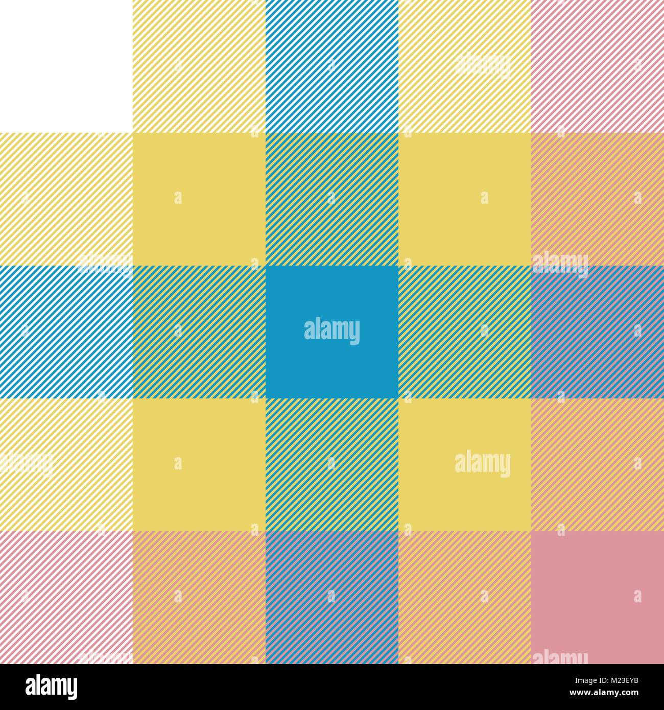 Colored check plaid seamless pattern. Vector illustration Stock Vector ...