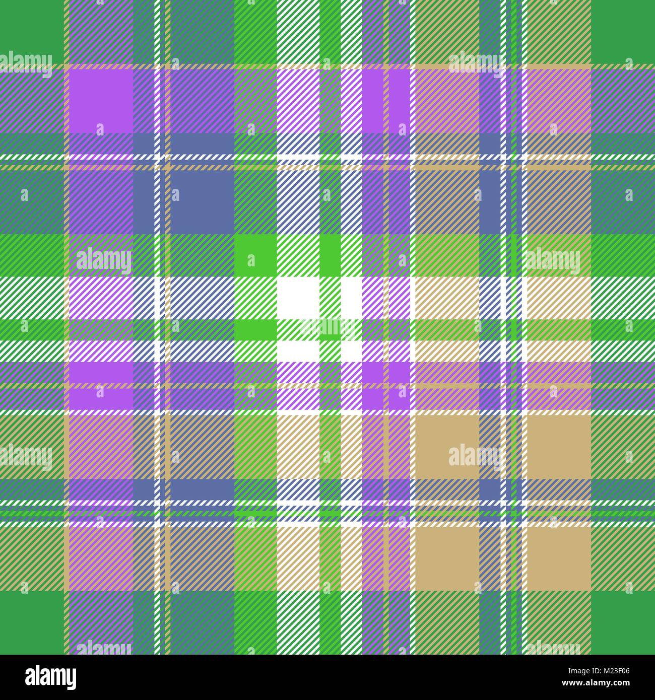 Abstract check plaid seamless pattern. Flat design. Vector illustration ...