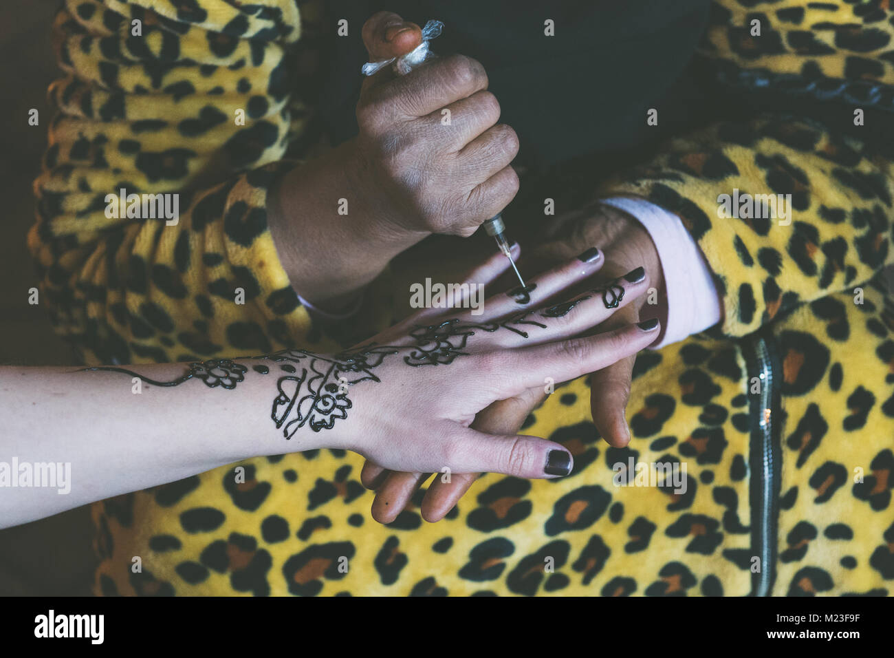 Leopard Print Tattoos On Hand