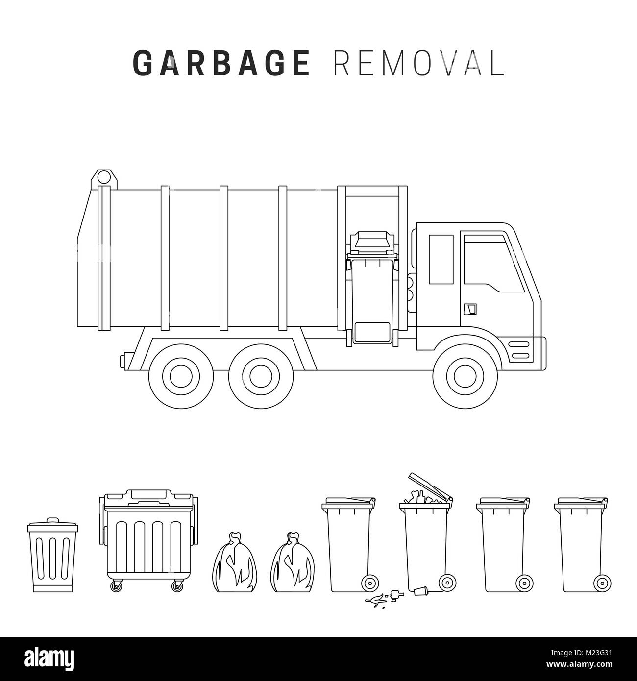 Debris removal Stock Vector Images - Alamy