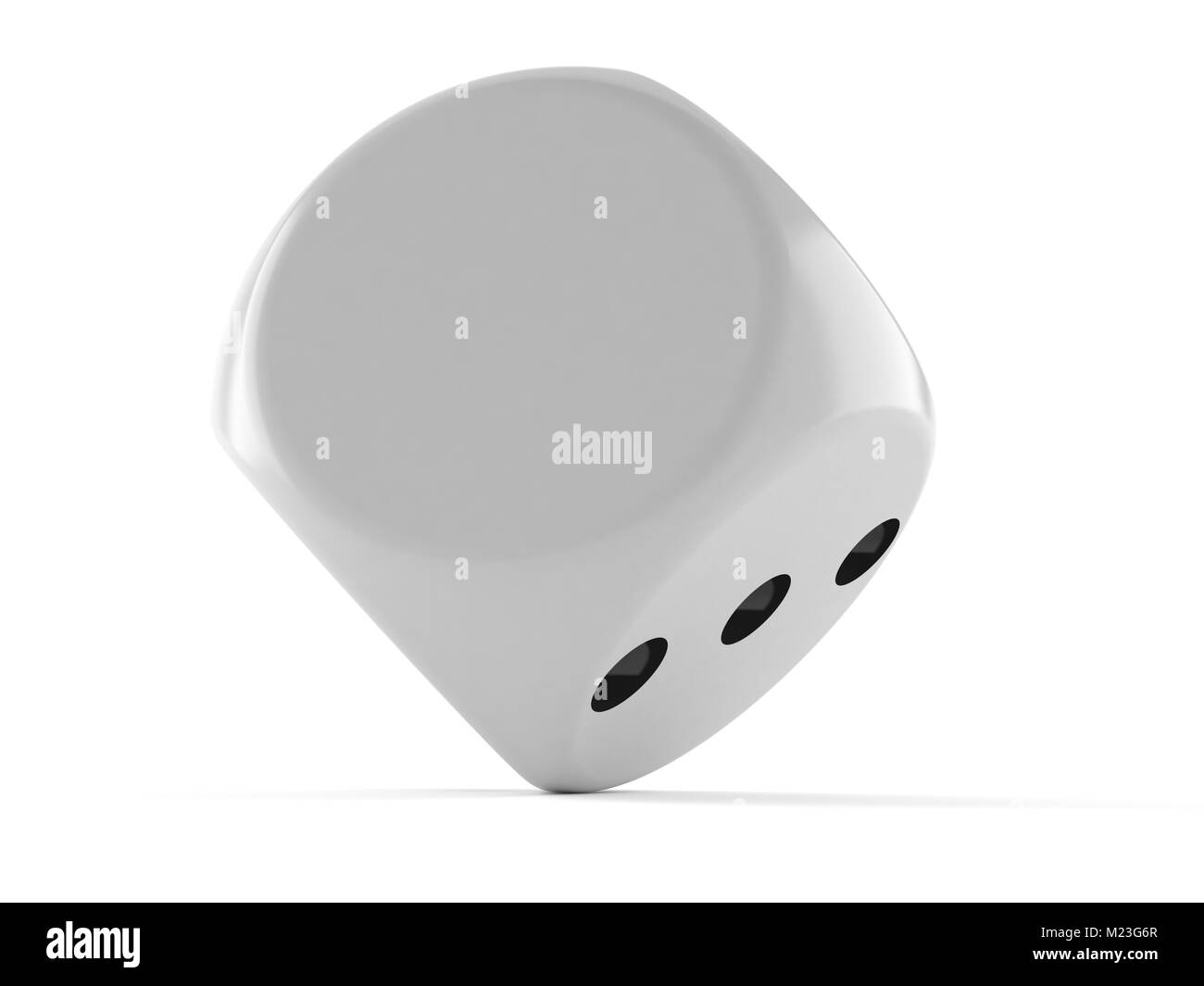 Blank dice isolated on white background Stock Photo - Alamy