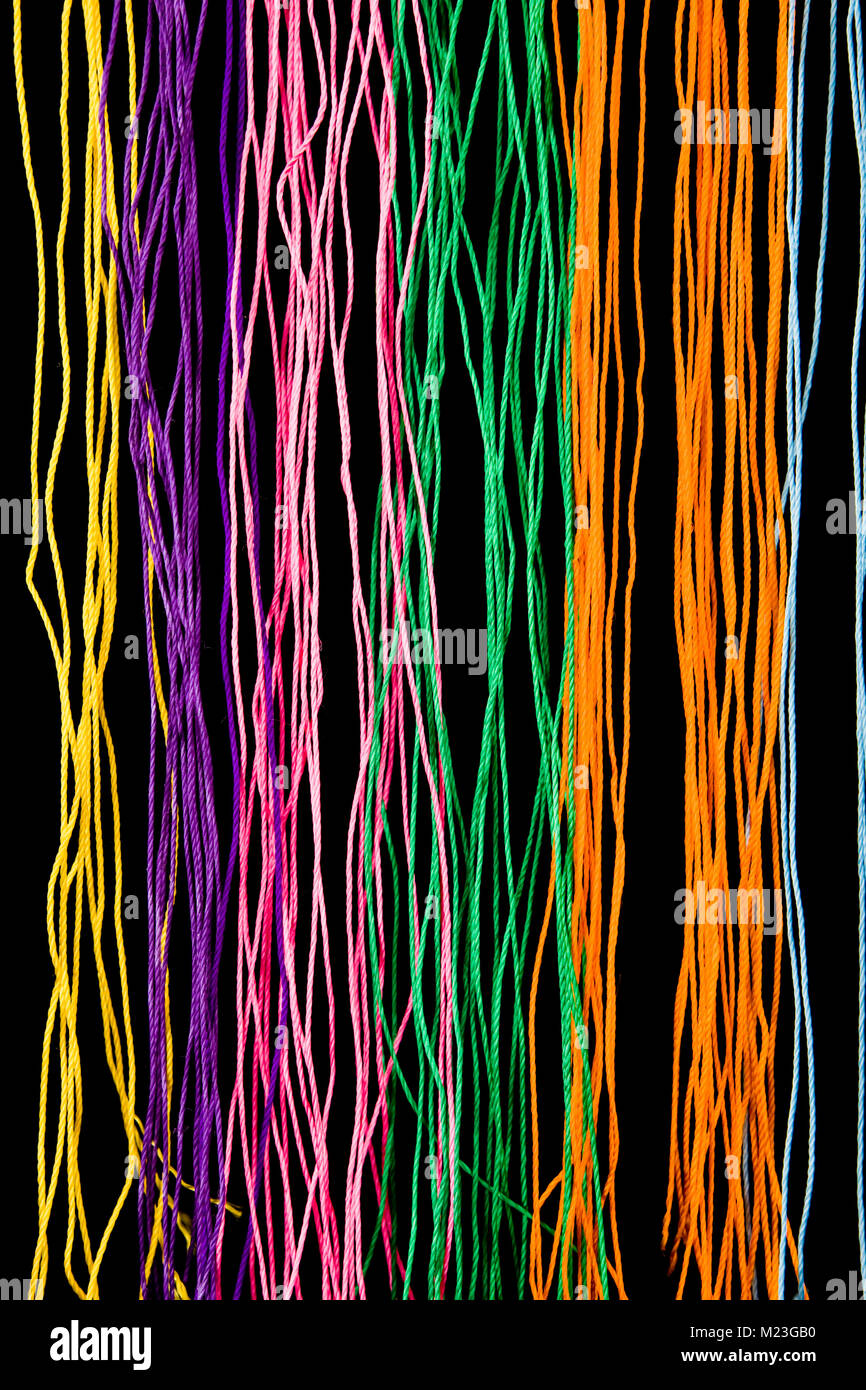 Color Threeds in Row Stock Photo - Alamy