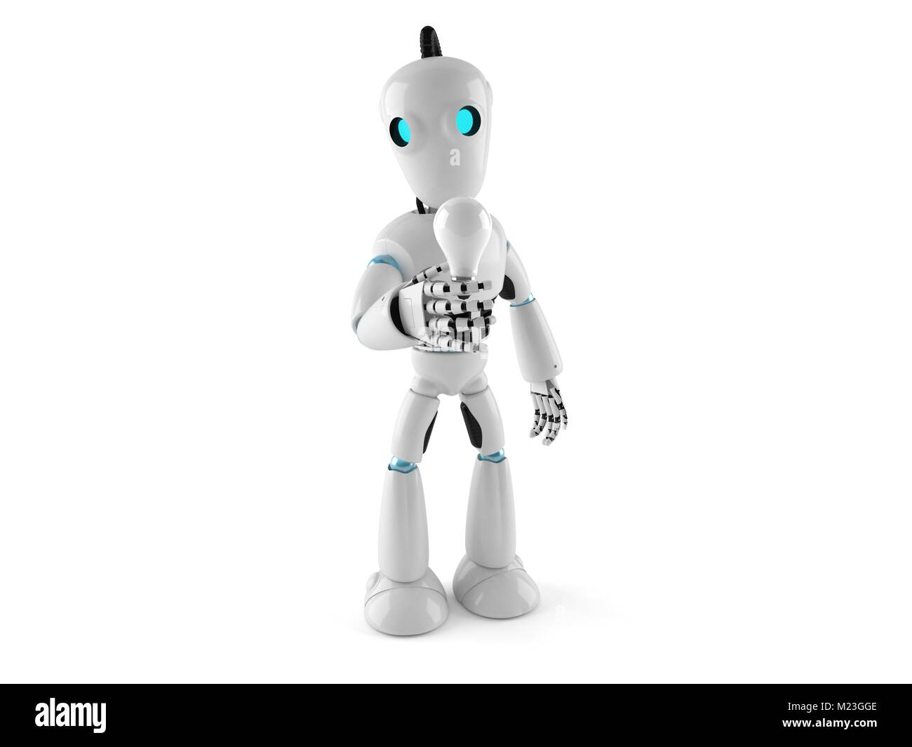 Android isolated on white background Stock Photo - Alamy