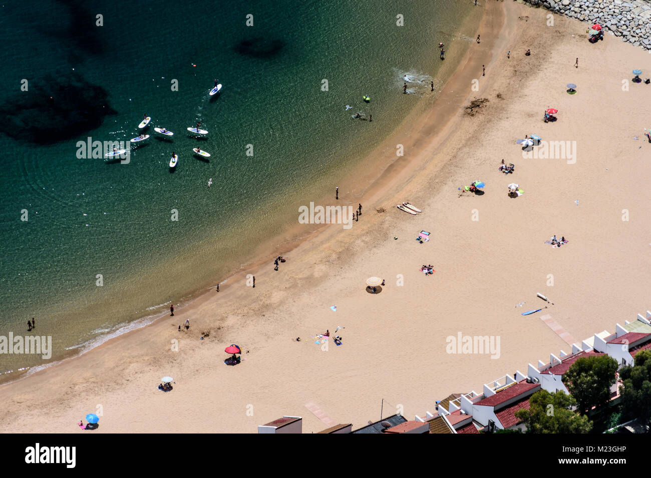 Gibraltar, Gibraltar, Aerial view from the Rock Stock Photo - Alamy