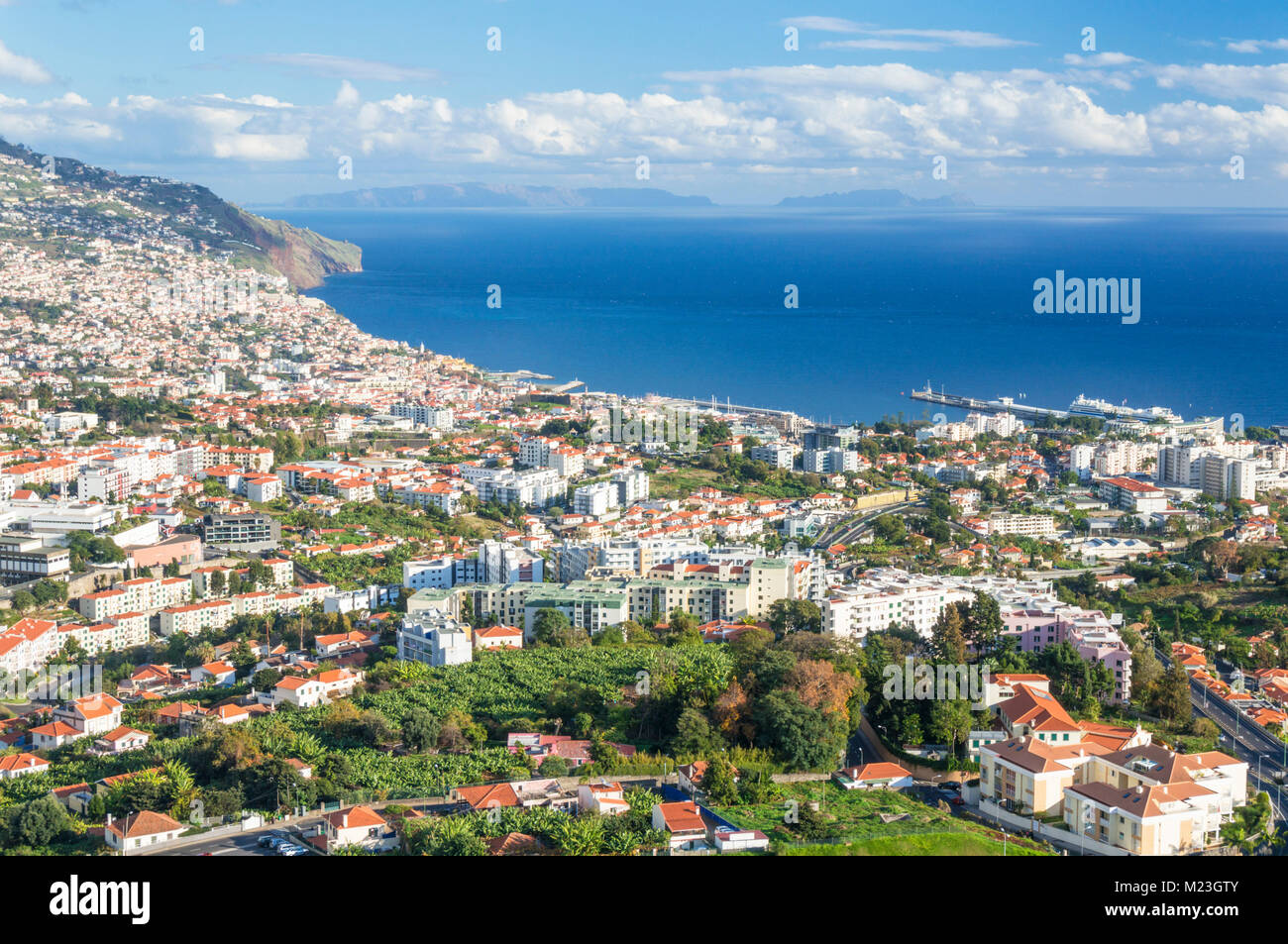 madeira portugal madeira view of Funchal the capital city of Madeira ...