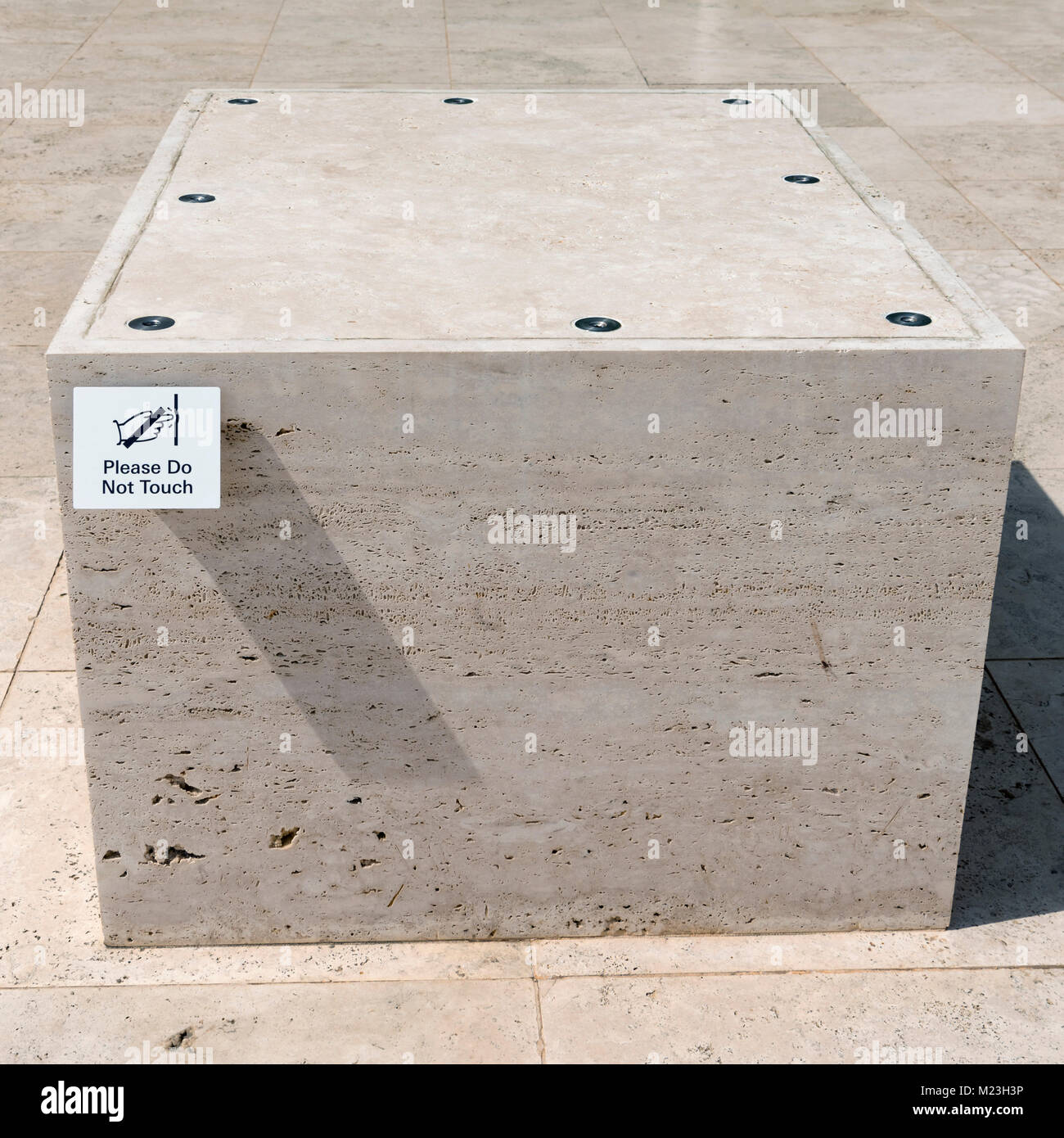 Empty Plynth at the Getty Center, Los Angeles, California Stock Photo ...