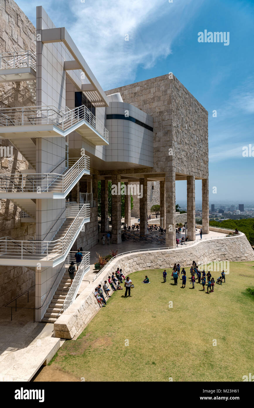 Terraced Cafe, Getty Center, Los Angeles, California Stock Photo - Alamy
