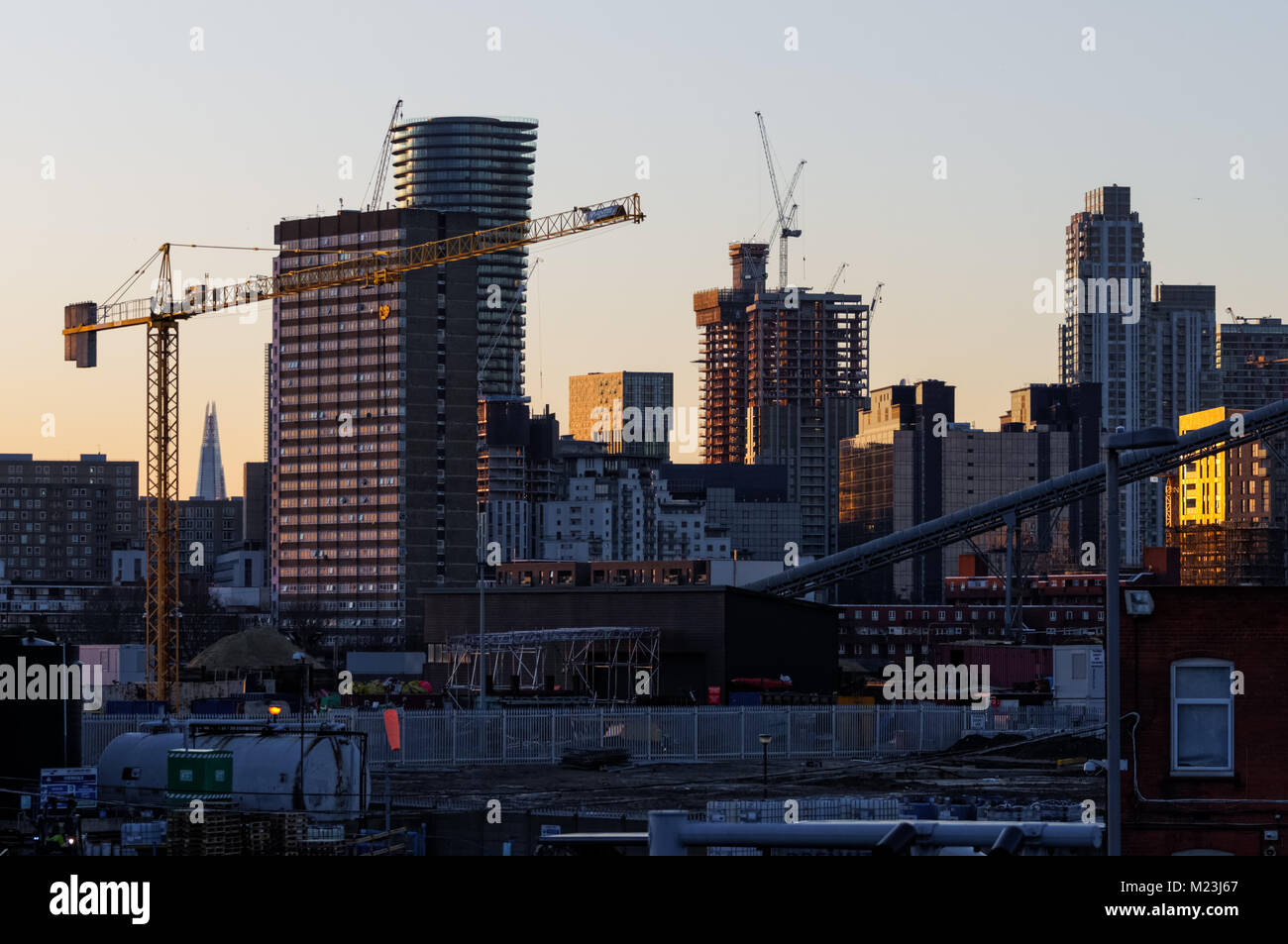 Urban development in Canary Wharf, London United Kingdom UK Stock Photo ...