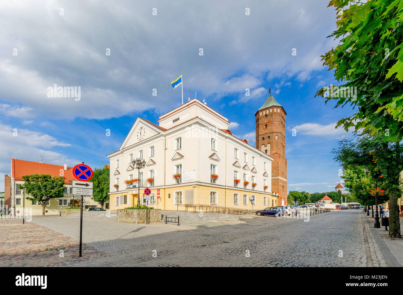 Historic town hall, Pultusk (ger. Ostenburg), town in masovian ...