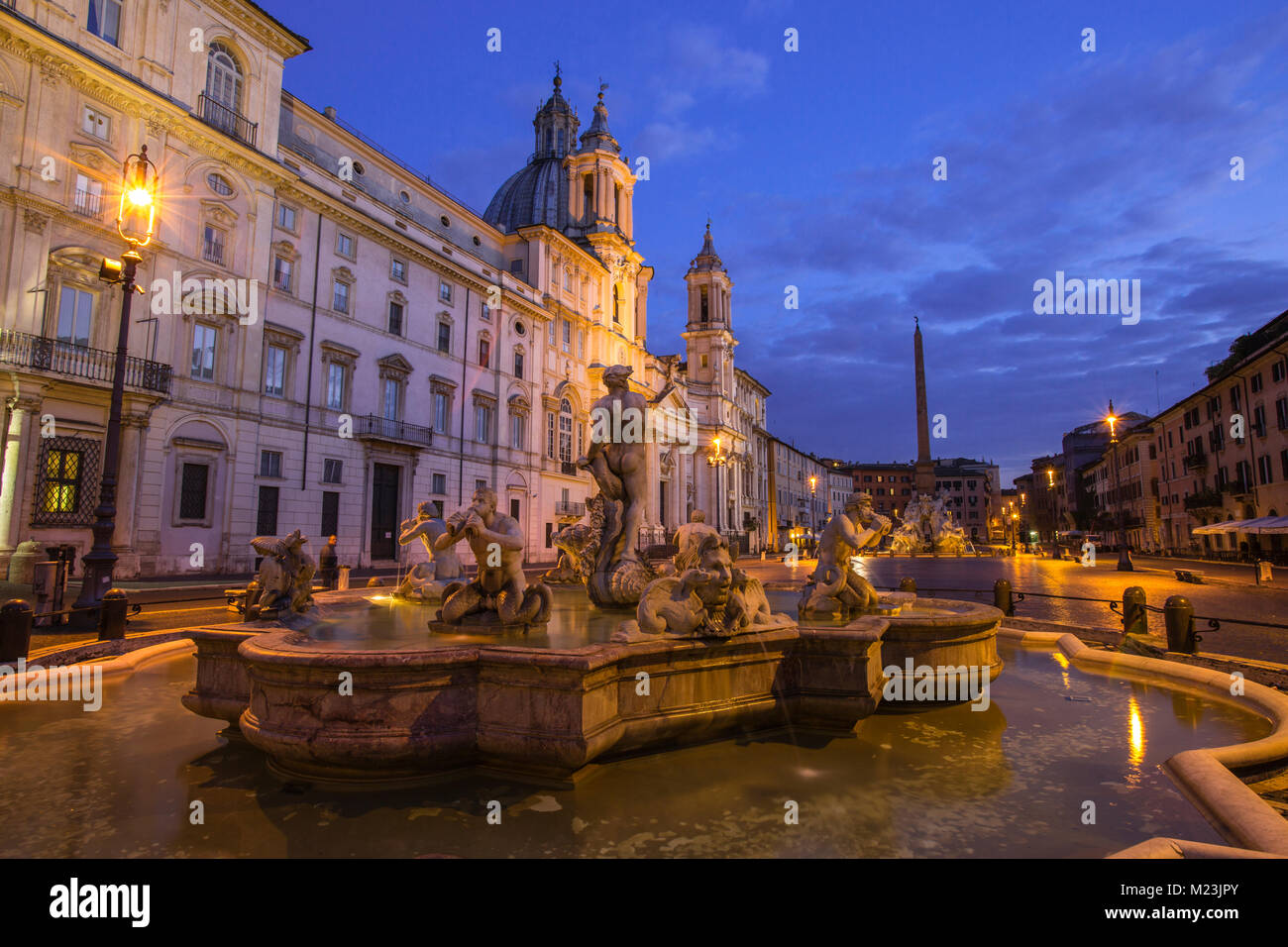 Piazza navona bernini hi-res stock photography and images - Alamy