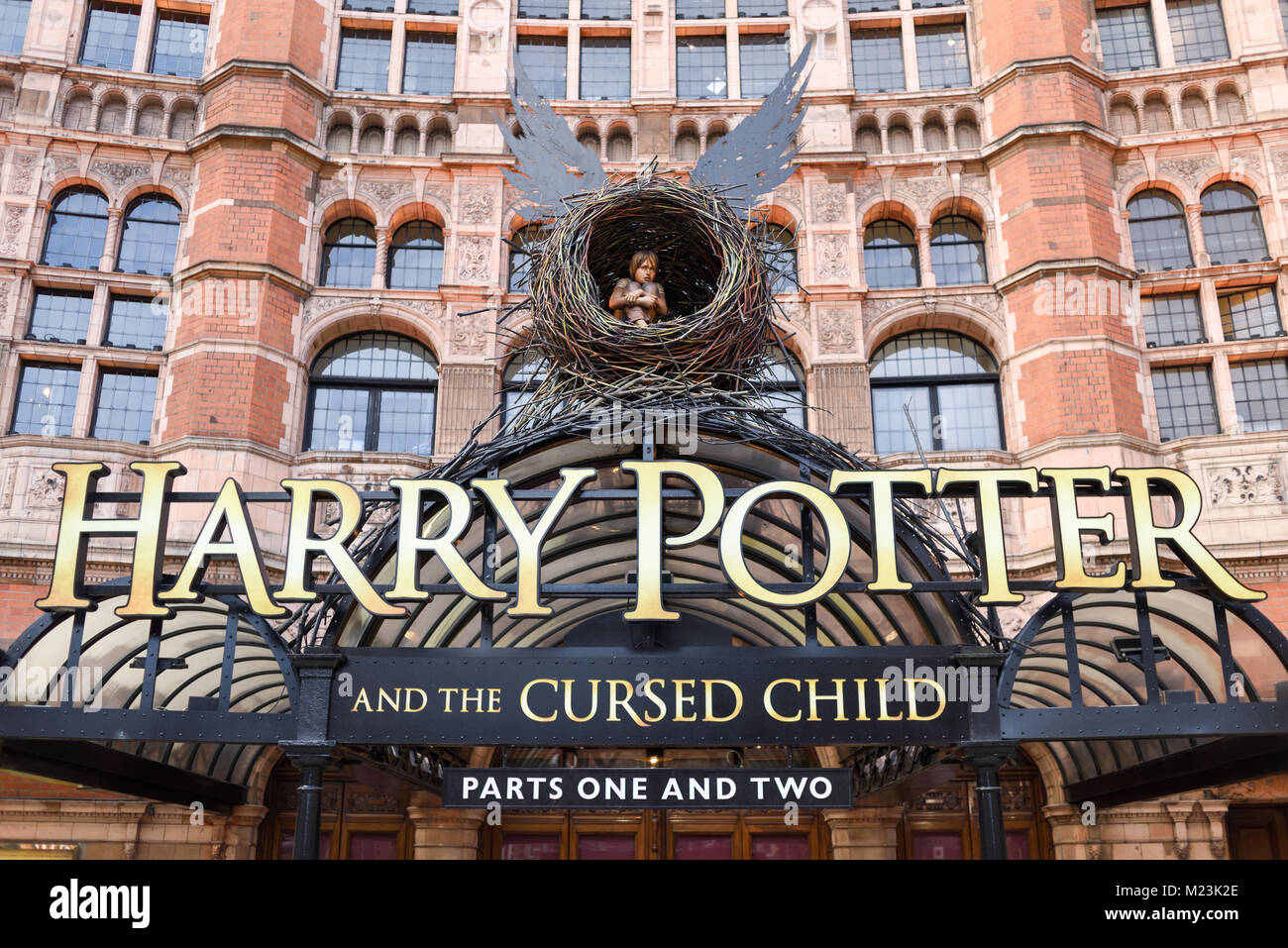 Harry Potter and the cursed child showing at the Palace Theatre London,UK Stock Photo - Alamy
