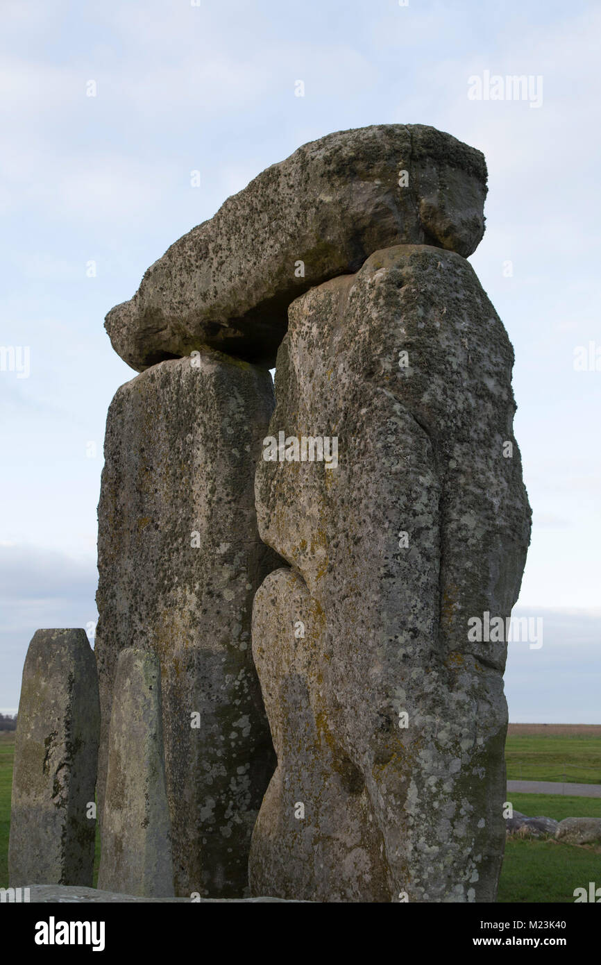 The Stonehenge stone circle in Wiltshire, England. The ancient monument ...