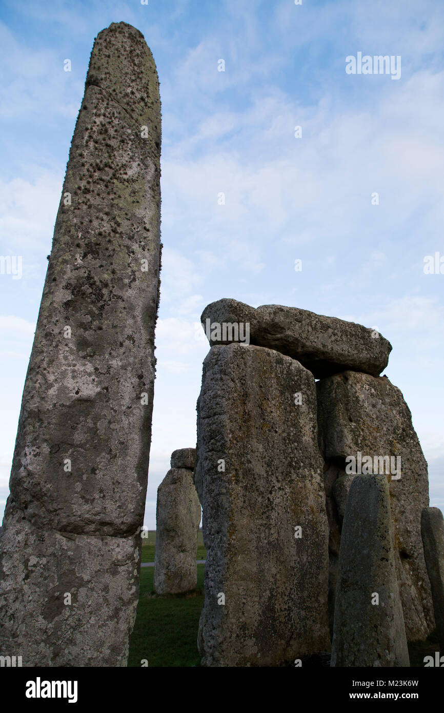 The Stonehenge stone circle in Wiltshire, England. The ancient monument ...