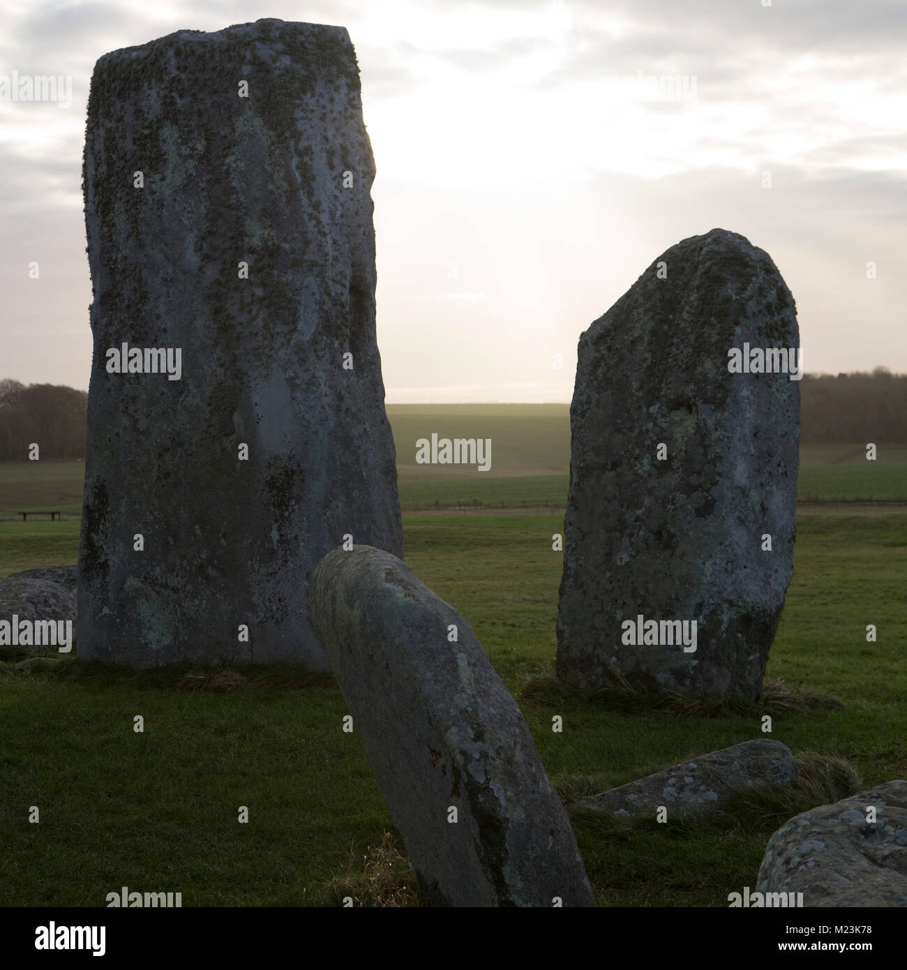 The Stonehenge stone circle in Wiltshire, England. The ancient monument ...