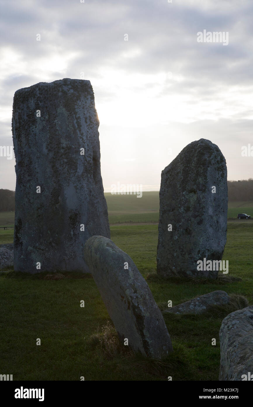 The Stonehenge stone circle in Wiltshire, England. The ancient monument ...