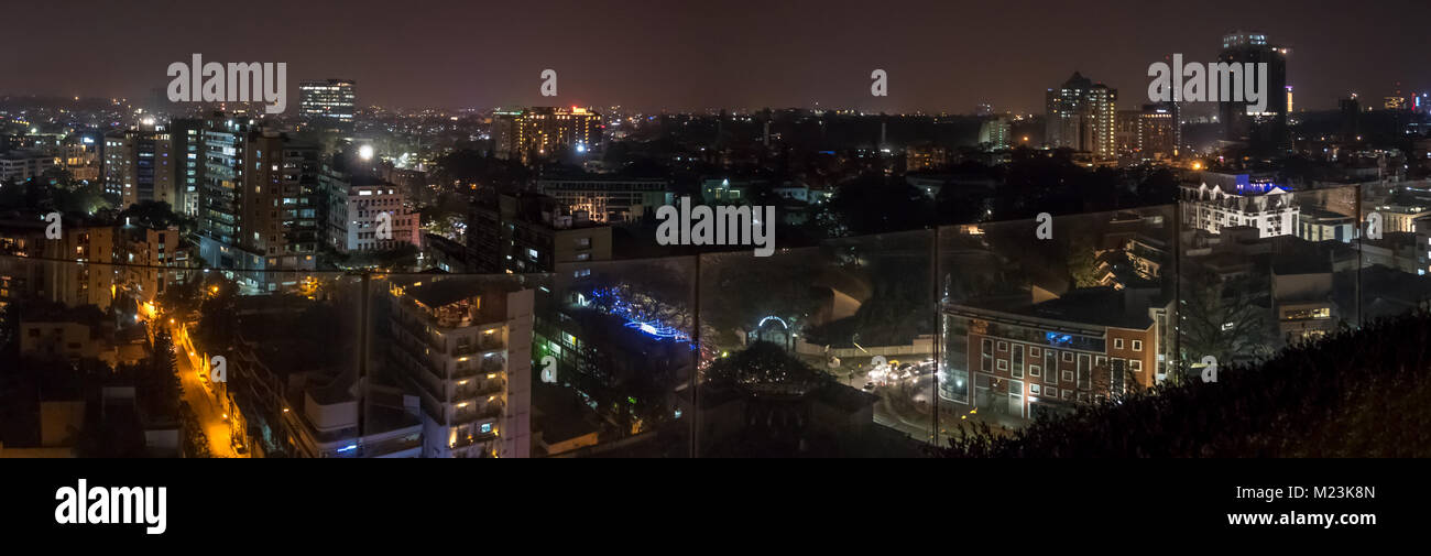 Wide Angle View of Bangalore Buildings From Roof Top Stock Photo - Alamy