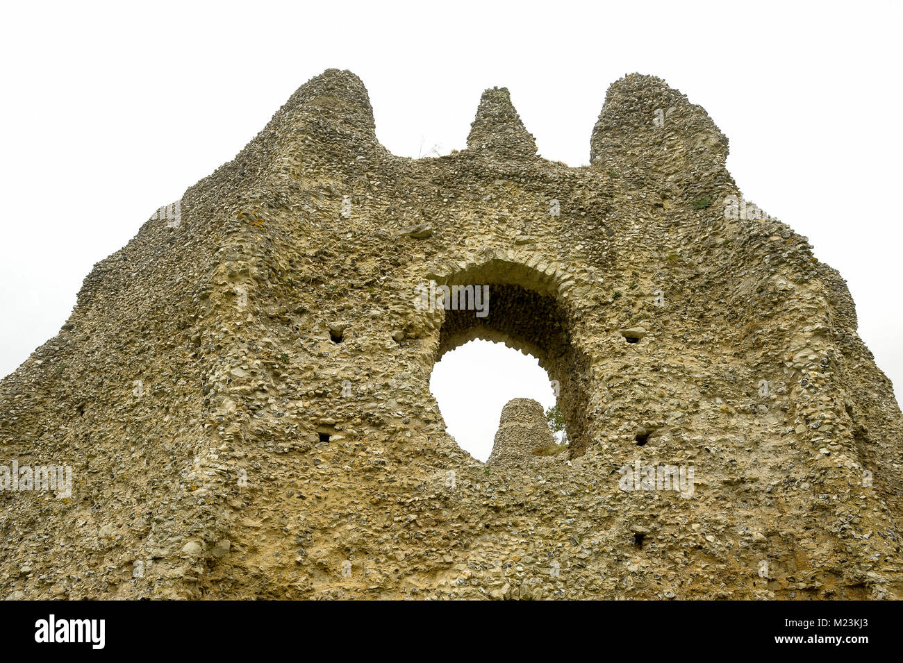 Ruins of Romanesque Gothic Odiham Castle also called King John`s Castle ...