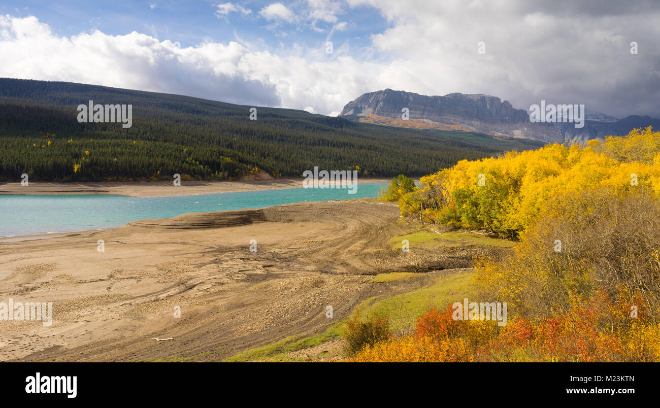 A crisp fall day is the last for Visitors to enter Glacier National ...