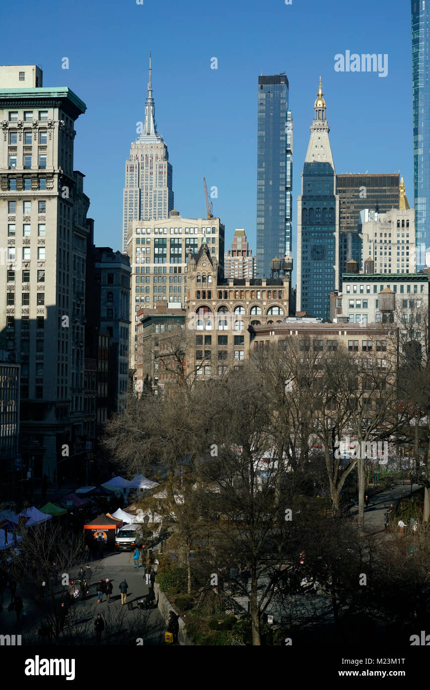 Union square park manhattan new york city hi-res stock photography and ...
