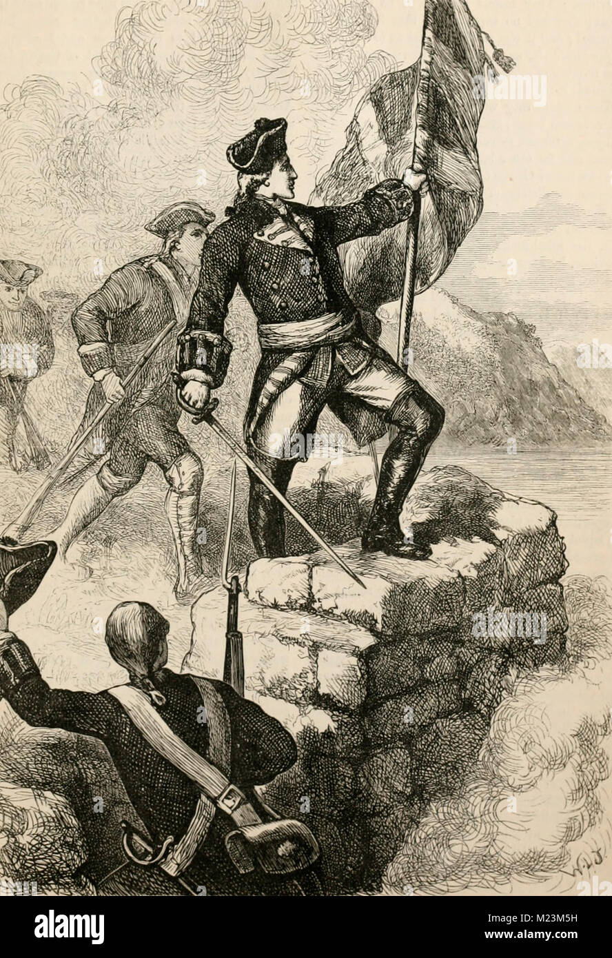 Planting flag hi-res stock photography and images - Alamy