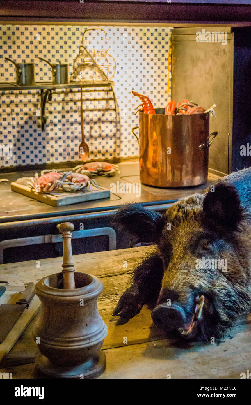 With dead wild boar hi-res stock photography and images - Alamy