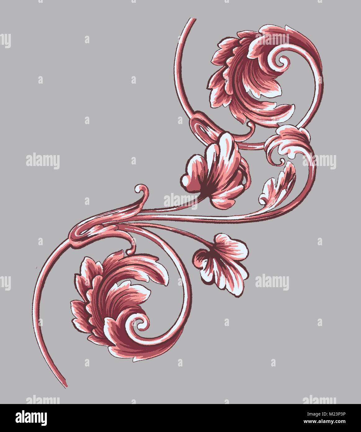 Rococo design hi-res stock photography and images - Alamy