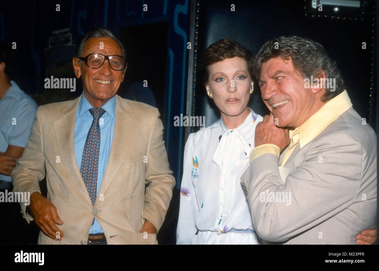 MALIBU, CA - JUNE 26: (L-R) Actor William Holden, actress Julie Andrews ...