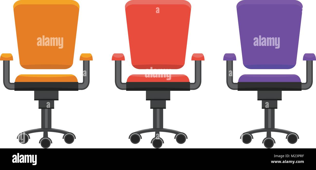 Modern office chair. Flat design vector Stock Vector Image & Art - Alamy