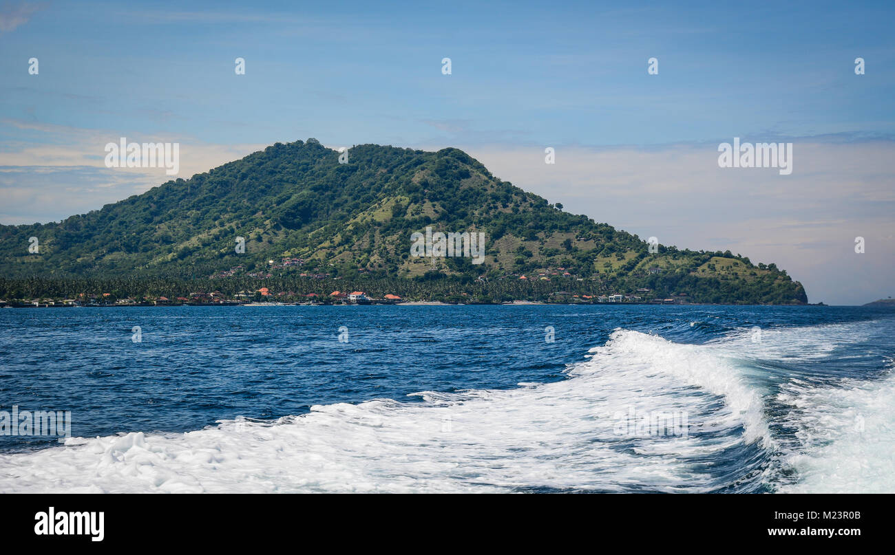 Green island at summer day in Lombok Islands, Indonesia Stock Photo - Alamy