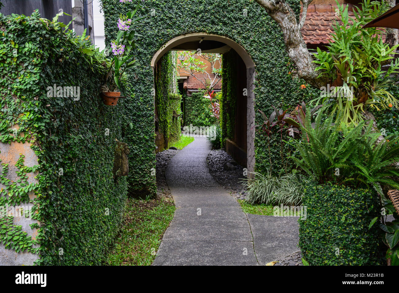 Bali, Indonesia - Apr 20, 2016. Inside of eco resort in Bali, Indonesia ...