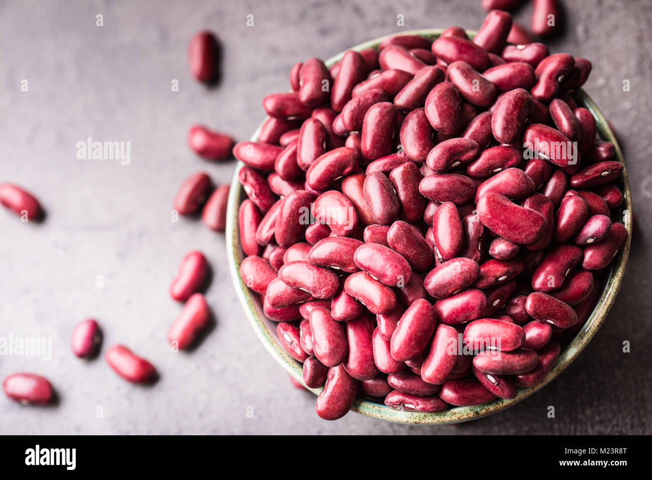 Red beans. Red beans in bowl on table Stock Photo - Alamy