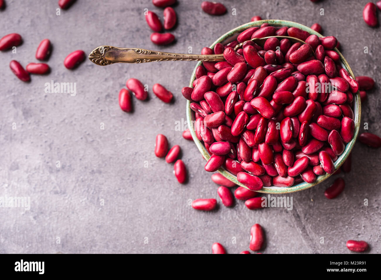 Red beans. Red beans in bowl on table Stock Photo - Alamy