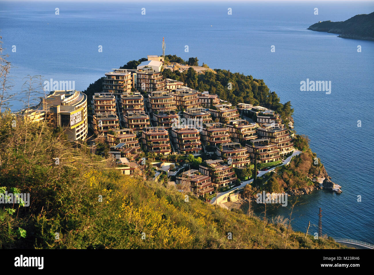 Luxury real estate complex in Budvanska riviera, Montenegro Stock Photo ...