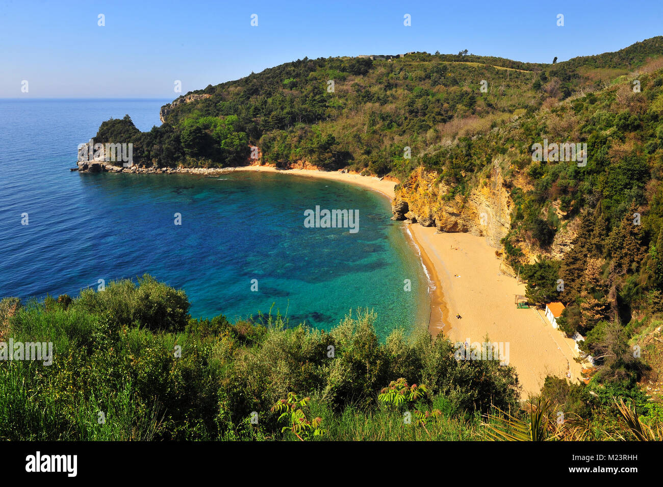 Amazing view of the beach in Montenegro Stock Photo - Alamy