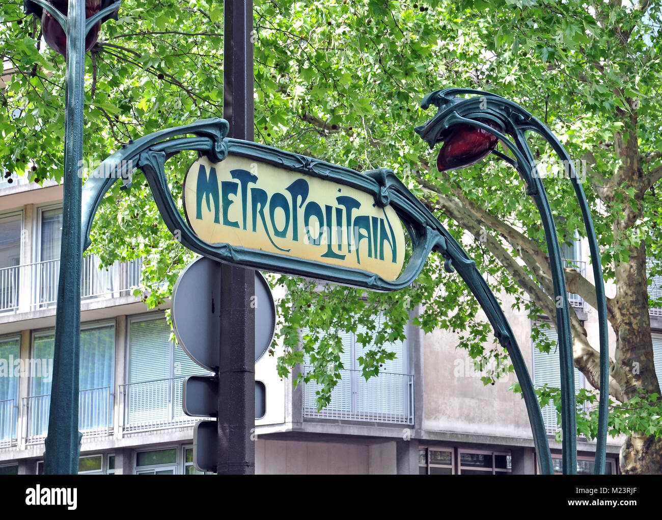 Paris metro sign Stock Photo - Alamy